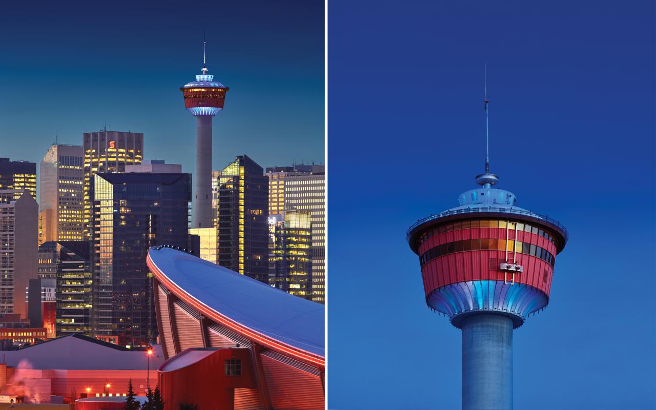 Calgary Tower - Projects - LMPG Inc. - Specification-grade LED lighting