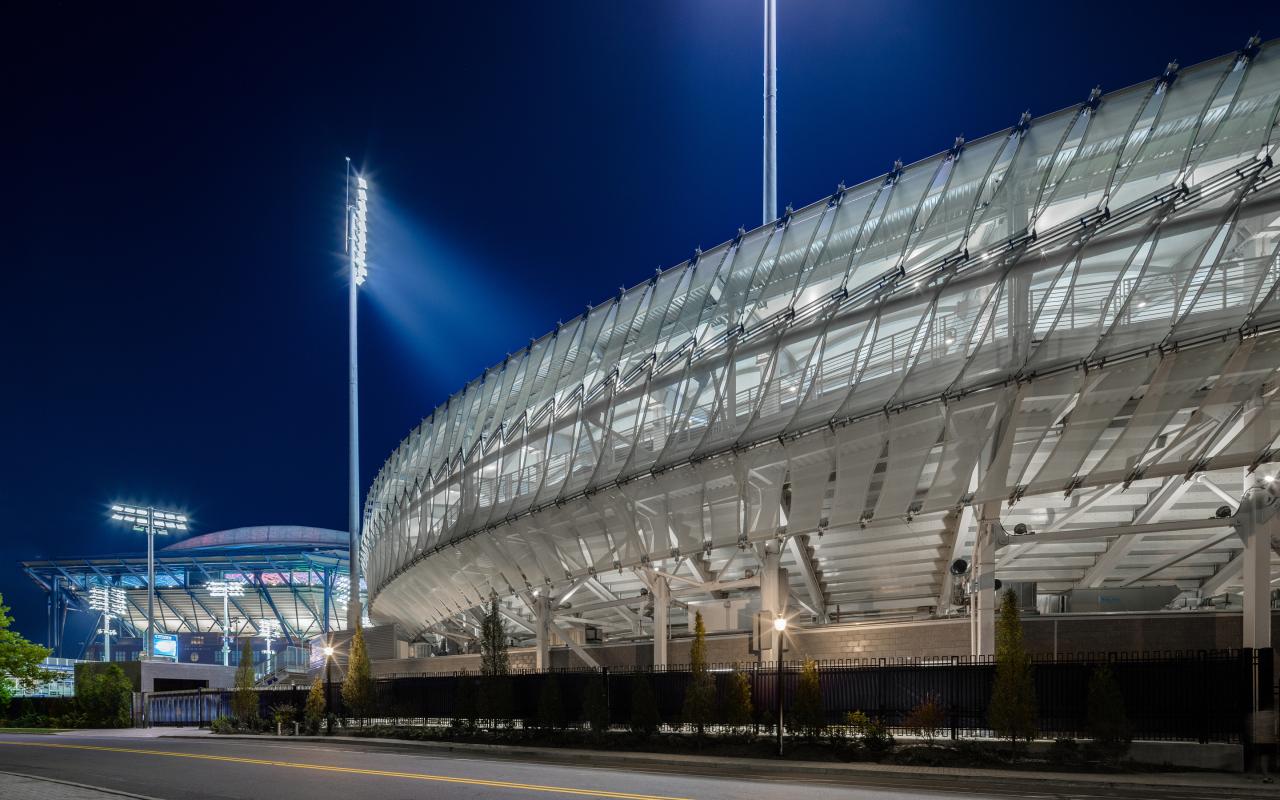 USTA Grandstand Stadium - Projects - LMPG Inc. - Specification-grade ...